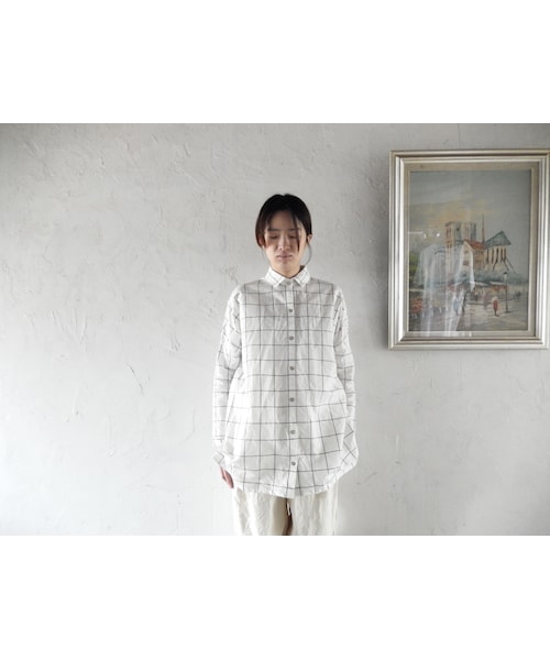 Handmade（ハンドメイド）の「COCOLO Windowpane Check Shirt（シャツ/ブラウス）」 - WEAR