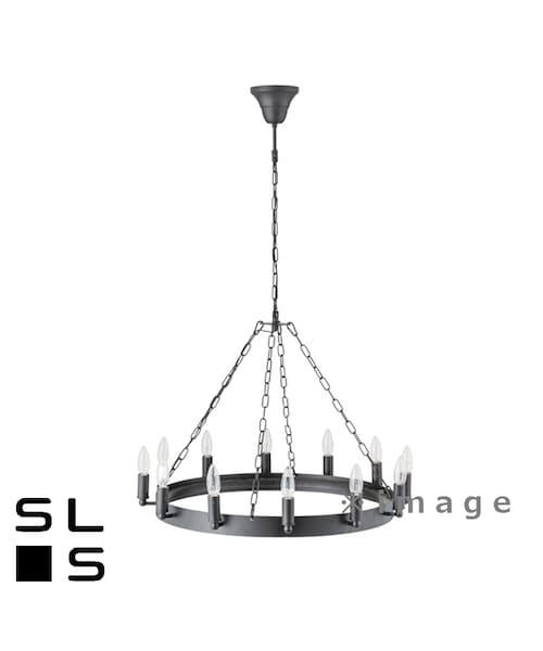 no brand（ノーブランド）の「ペンダントライト ゴシックシャンデリア風 W69/D69/H10cm 1mコード 上向きシャンデリア ...