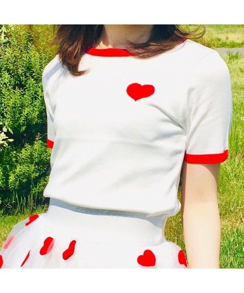 Miauler Mew（Miauler Mew）の「♡ハートトップス（ニット/セーター）」 - WEAR
