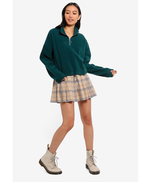 Factorie（ファクトリエ）の「Crop Quarter Zip Polar Fleece Top（）」 - WEAR