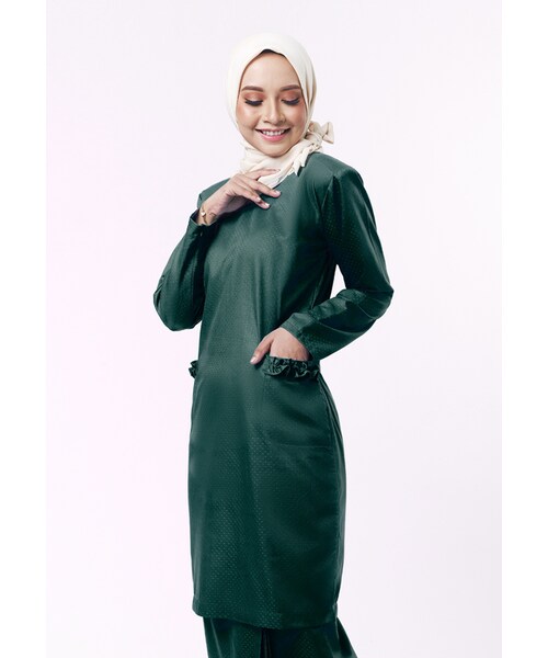 Inhanna（インハンナ）の「ANDALUSIA Basic Kurung Modern Dark Green（）」 - WEAR