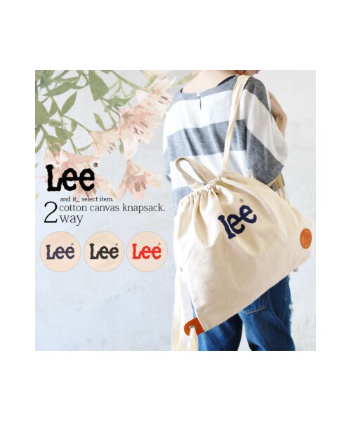 and it_（アンドイット）の「リー LEE 2wayコットンキャンバスナップサック（）」 - WEAR