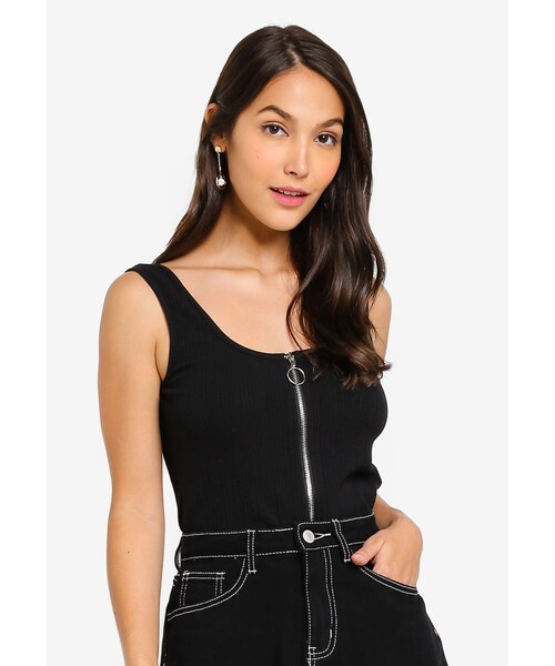 Factorie（ファクトリエ）の「Zip Through Tank Top（）」 - WEAR