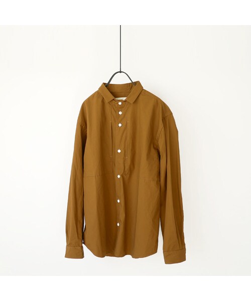 nisica（ニシカ）の「nisica |ニシカ | スモールカラーシャツ |ブラウン |NIS-860（シャツ/ブラウス）」 - WEAR