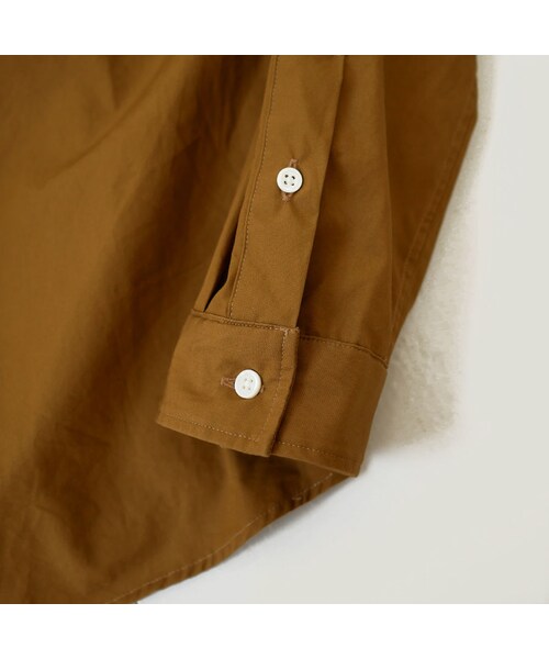 nisica（ニシカ）の「nisica |ニシカ | スモールカラーシャツ |ブラウン |NIS-860（シャツ/ブラウス）」 - WEAR