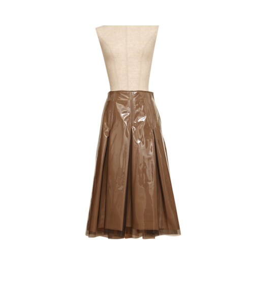 FICTION TOKYO（フィクショントーキョー）の「【予約商品】Fake leather + PVC Skirt（スカート）」 - WEAR
