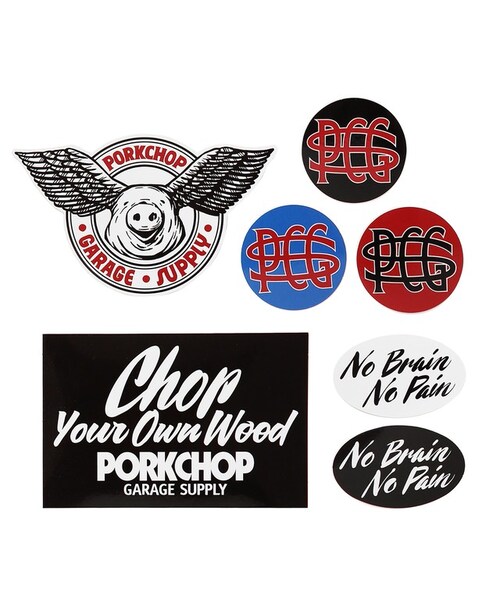 PORKCHOP（ポークチョップ）の「PORKCHOP - WING PORK STICKER SET（ステッカー/テープ）」 - WEAR