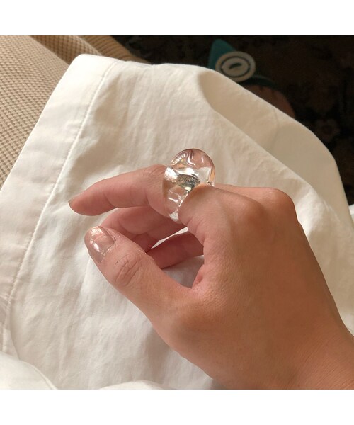 Handmade（ハンドメイド）の「acryl clear ring（リング）」 - WEAR
