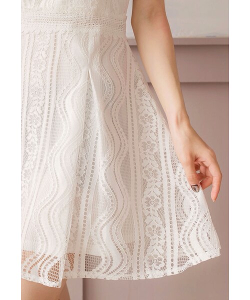 YOCO（ヨーコー）の「Mesh Lace Detail Bodycon Dress（）」 - WEAR