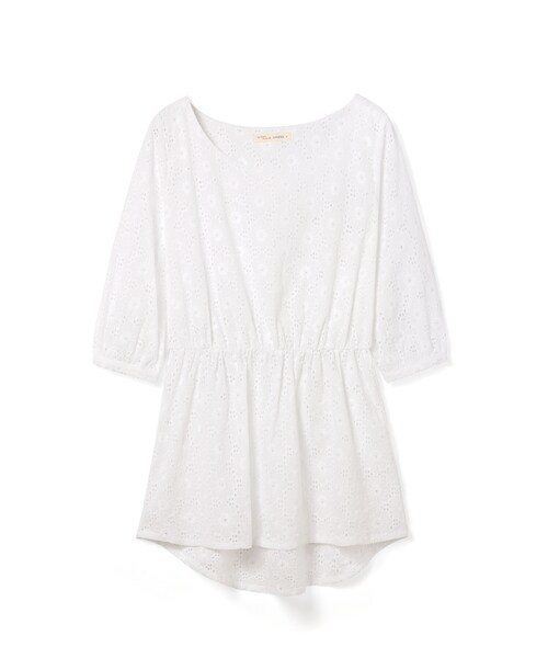 LOVFEE（ラッフィ）の「氣質花朵縷空七分傘擺上衣（）」 - WEAR