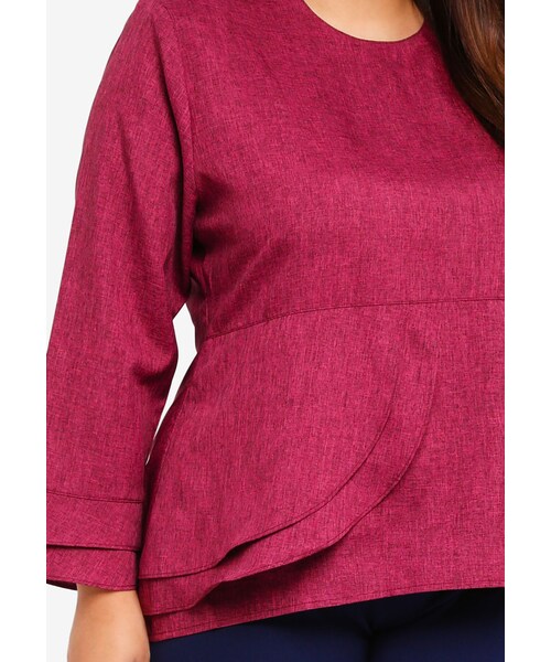 Gene Martino（ジーンマルティーノ）の「Plus Size Peplum Top（）」 - WEAR