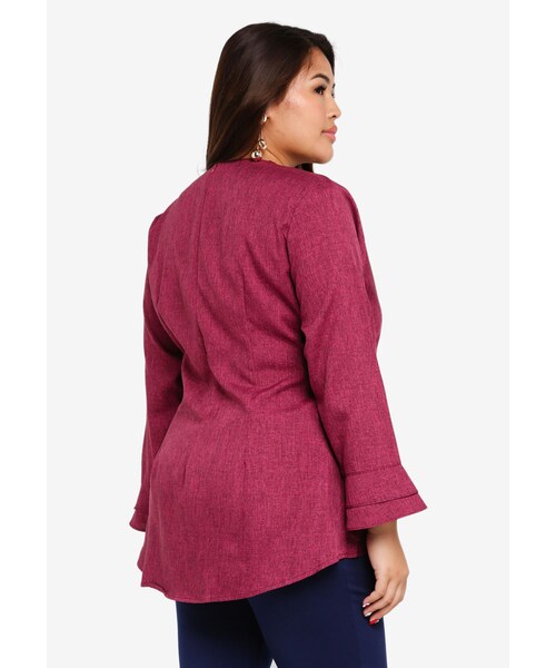 Gene Martino（ジーンマルティーノ）の「Plus Size Peplum Top（）」 - WEAR