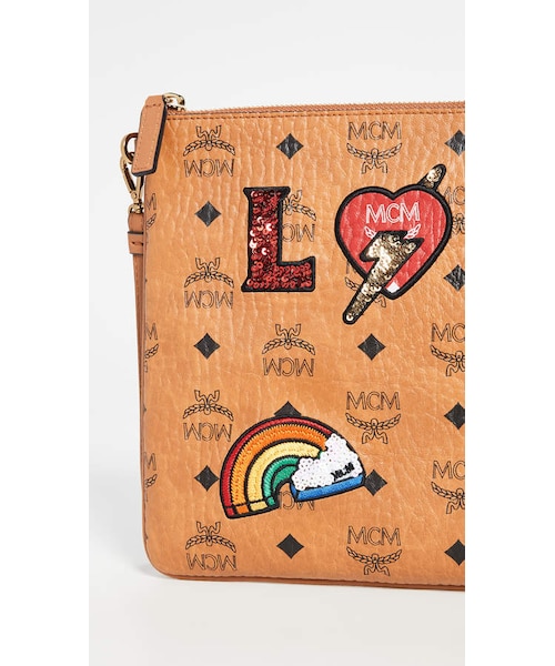 MCM（エムシーエム）の「MCM Love Patch Visetos Medium Pouch（クラッチバッグ）」 - WEAR