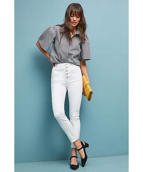 J BRAND（ジェイブランド）の「J Brand Lillie High-Rise Cropped Skinny Jeans（デニムパンツ ...