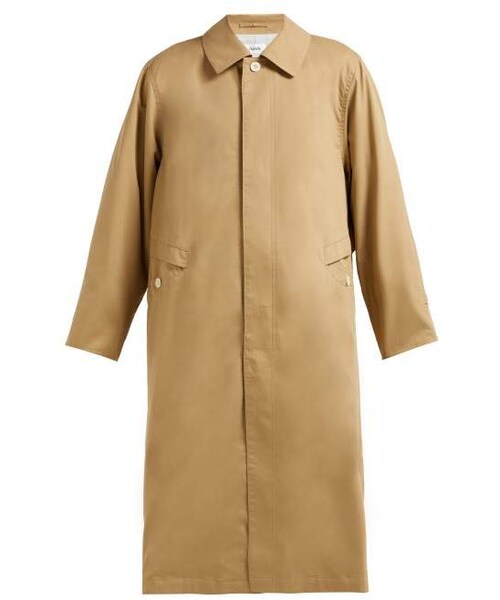 chimala（チマラ）の「Chimala - Peach Single Breasted Cotton Twill Trench Coat ...