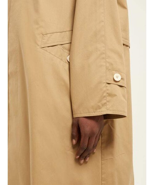 chimala（チマラ）の「Chimala - Peach Single Breasted Cotton Twill Trench Coat ...