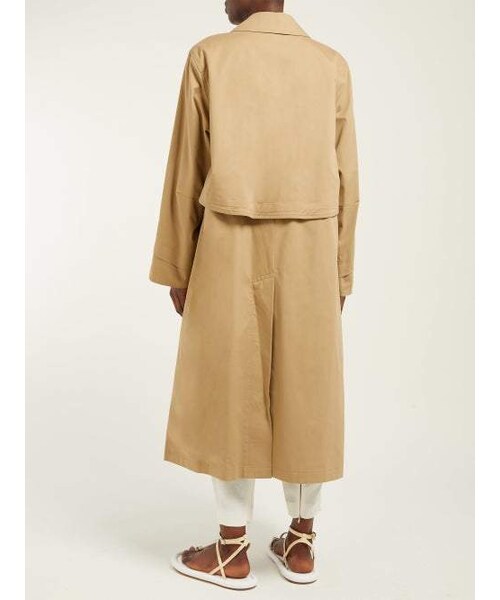chimala（チマラ）の「Chimala - Peach Single Breasted Cotton Twill Trench Coat ...