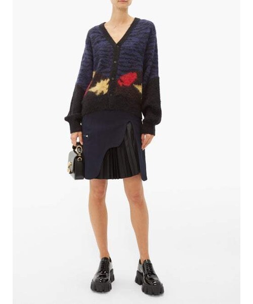 TOGA（トーガ）の「Toga - Abstract Jacquard Cardigan - Womens - Navy（カーディガン/ボレロ ...