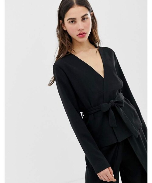 ichi（イチ）の「Ichi wrap blazer（テーラードジャケット）」 - WEAR