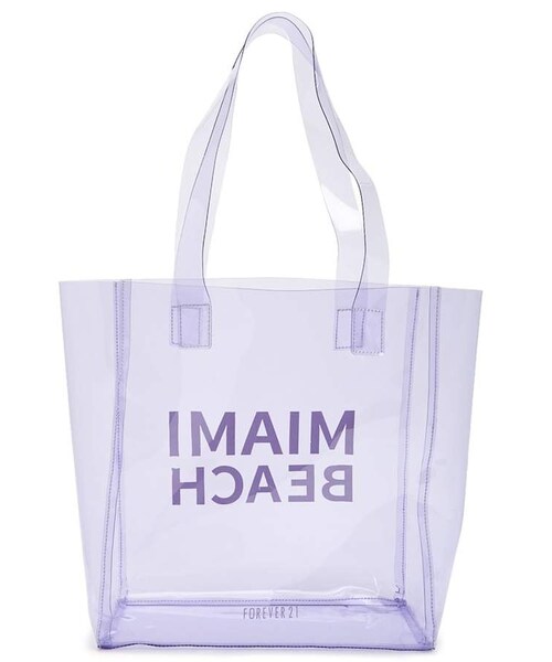 FOREVER 21（フォーエバー トゥエンティーワン）の「Forever 21 Transparent Miami Beach Tote ...