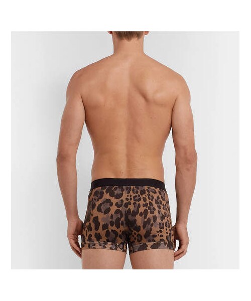 Tom Ford(トム フォード)の「tom Ford Leopard Print Stretch Cotton Boxer Briefs