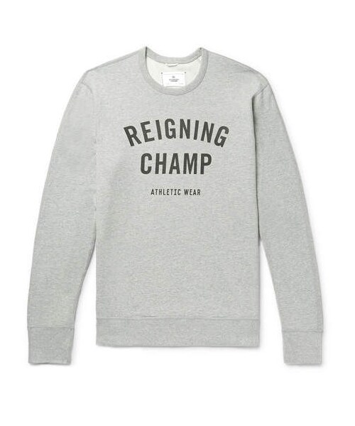 REIGNING CHAMP（レイニングチャンプ）の「Reigning Champ Slim-Fit Logo-Print Mélange ...