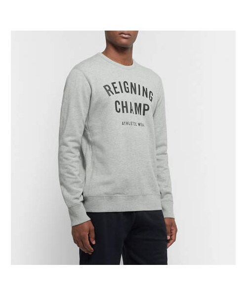 REIGNING CHAMP（レイニングチャンプ）の「Reigning Champ Slim-Fit Logo-Print Mélange ...