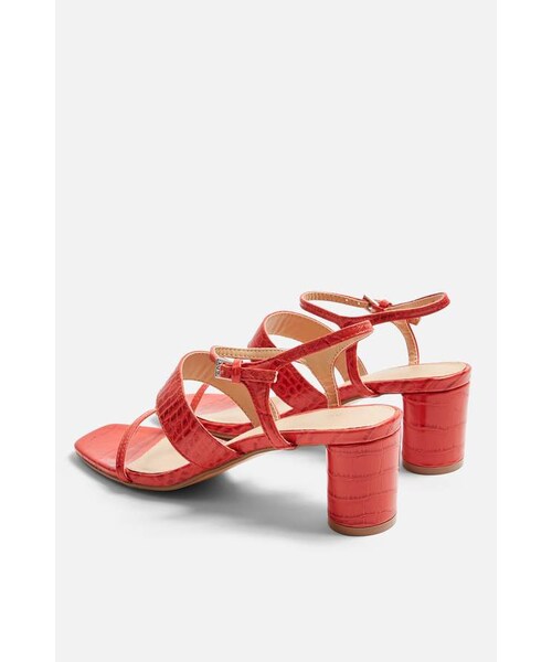 TOPSHOP（トップショップ）の「Topshop DITA Red Strap Sandals（その他シューズ）」 - WEAR