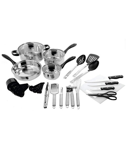 Gibson （-）の「Gibson 30 Piece Total Kitchen Cookware and Kitchen Tool ...