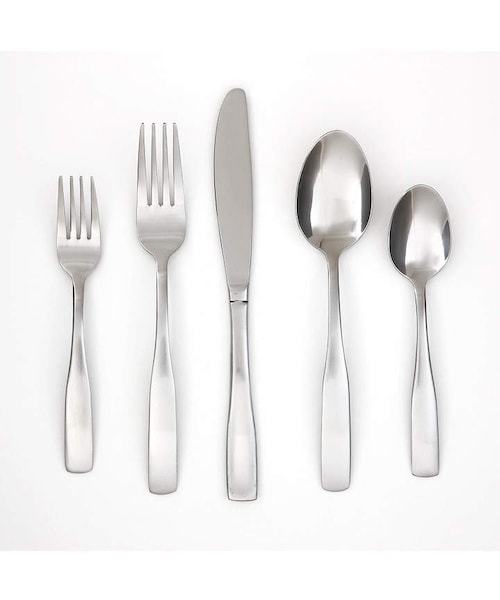 Cambridge Silversmiths（ケンブリッジシルバースミス）の「Cambridge Madison Satin 60-Piece Flatware Set with Chrome ...