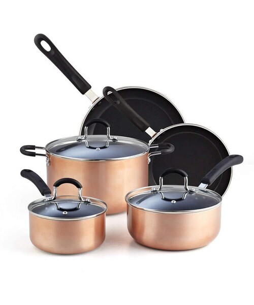 n.（エヌ）の「Cook N Home 8-Piece Nonstick Heavy Gauge Cookware Set（キッチンツール ...
