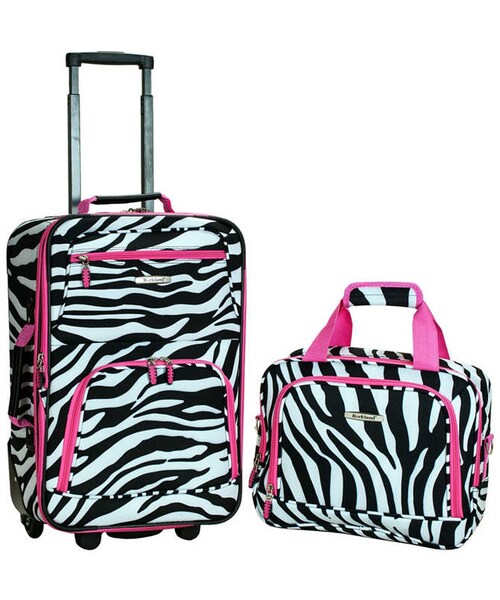 Rockland（-）の「Rockland 2-Piece Pink Zebra Luggage Set（スーツケース/キャリーバッグ ...