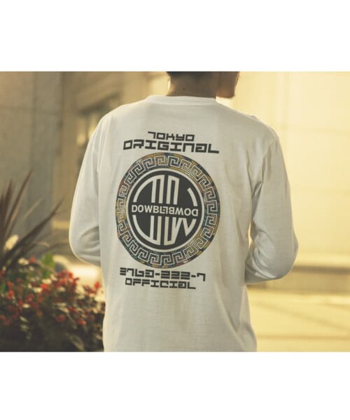 DOWBL（ダブル）の「Botanical Greca Logo Long Sleeve（）」 - WEAR