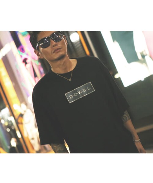 DOWBL（ダブル）の「Chillax Box Logo Short Sleeve（）」 - WEAR