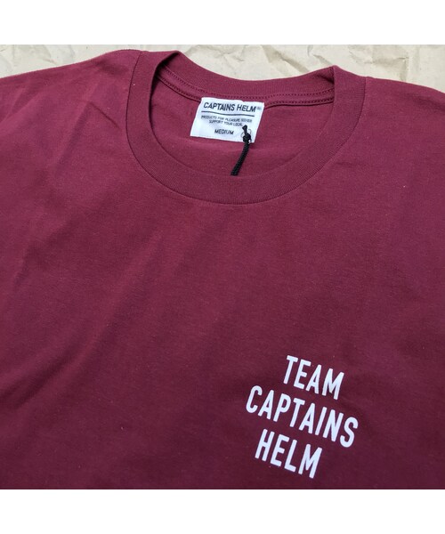 Captains Helm（キャプテンズヘルム）の「CAPTAINS HELM - "CALIFORNIA TEE" (バーガンディ)（T ...