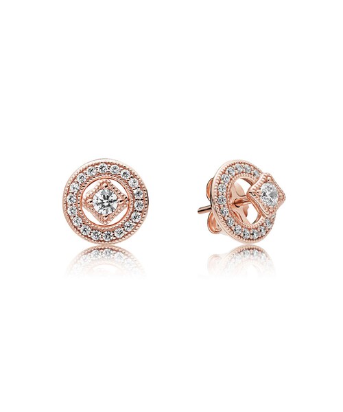 PANDORA（パンドラ）の「Pandora Rose Stud Earrings With Detachable Earring ...