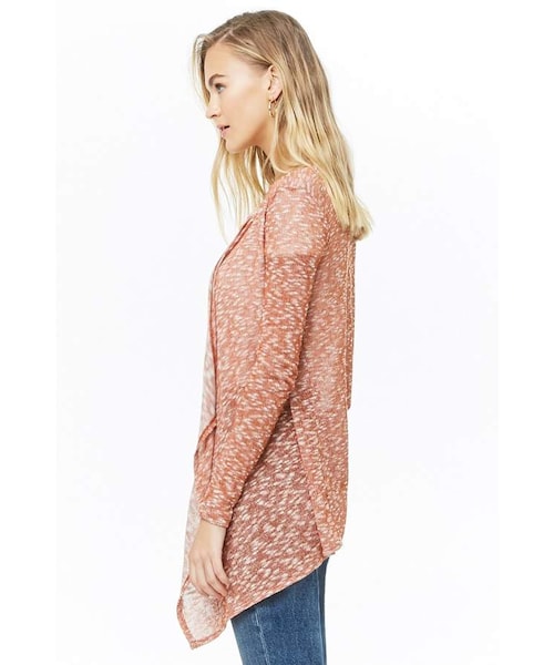 Forever 21（フォーエバー トゥエンティーワン）の「Forever 21 Sheer Marled Open-Front ...