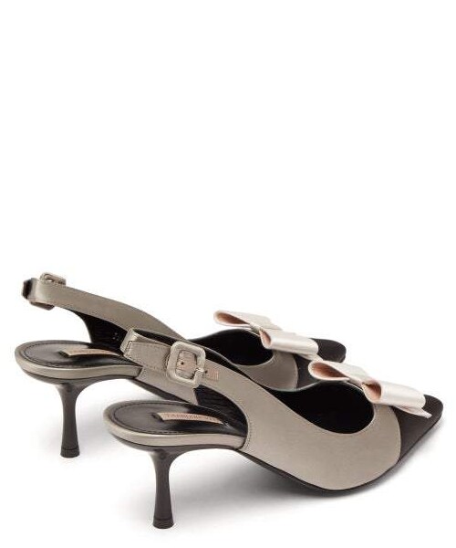 Gabor（ガボール）の「Fabrizio Viti - Gabor Bow Embellished Satin Slingback ...