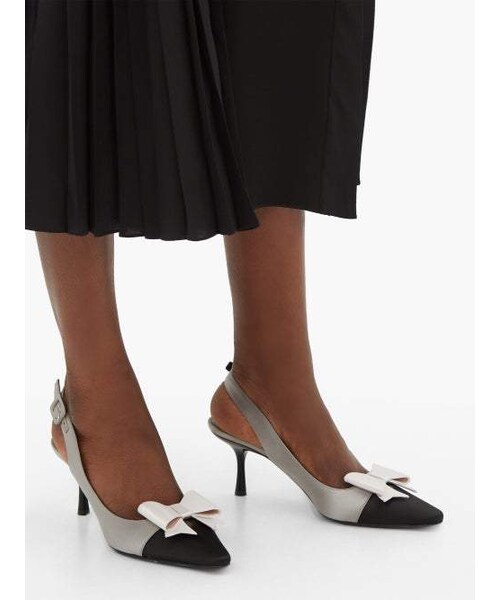 Gabor（ガボール）の「Fabrizio Viti - Gabor Bow Embellished Satin Slingback ...