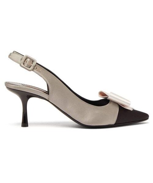 Gabor（ガボール）の「Fabrizio Viti - Gabor Bow Embellished Satin Slingback ...