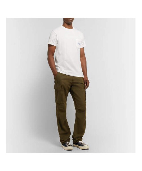 Velva Sheen（ベルバシーン）の「Velva Sheen Logo-Print Cotton-Jersey T-Shirt（Tシャツ ...