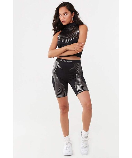 FOREVER 21（フォーエバー トゥエンティーワン）の「Forever 21 PlayStation Striped Biker ...