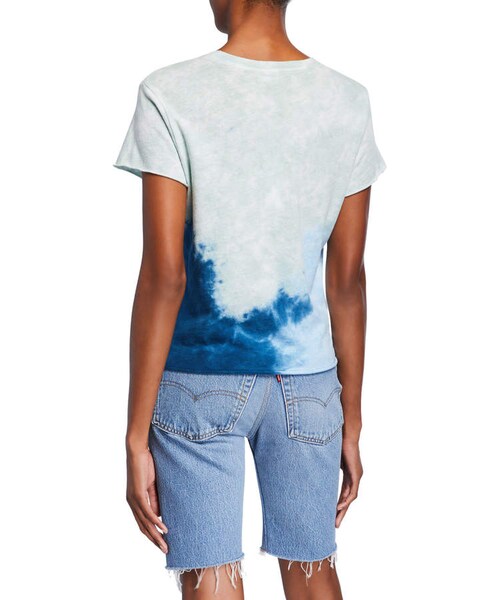 Re（アールイー）の「RE/DONE Tie-Dye Crewneck Short-Sleeve Roll-Hem Tee（Tシャツ/カットソー）」 - WEAR