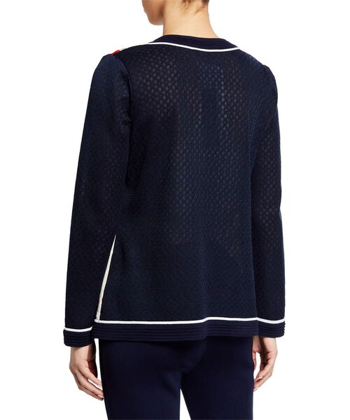 Misook（ミソック）の「Misook Plus Size Knit Cardigan w/ Printed Panels（ニット/セーター ...