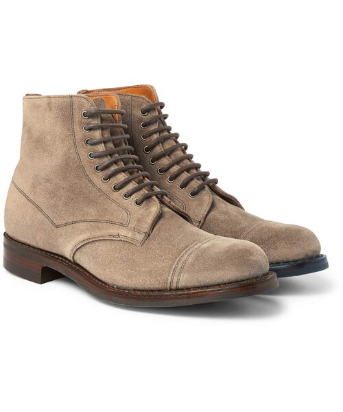 JOSEPH CHEANEY&SONS（ジョセフチーニーアンドサンズ）の「Cheaney Jarrow Cap-Toe Suede Boots ...