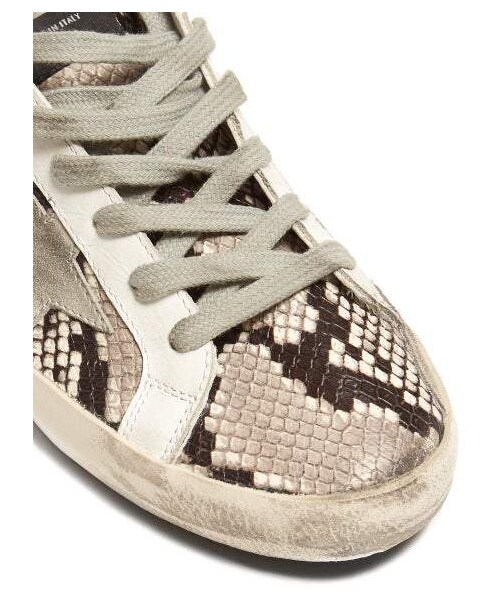 GOLDEN GOOSE（ゴールデングース）の「Golden Goose - Superstar Python Effect Leather ...