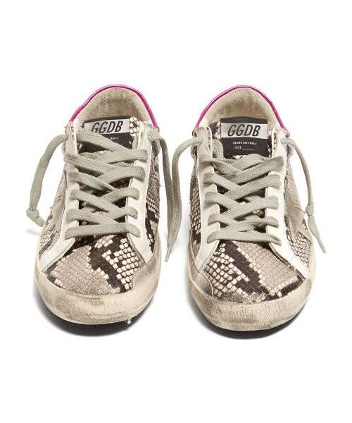 GOLDEN GOOSE（ゴールデングース）の「Golden Goose - Superstar Python Effect Leather ...