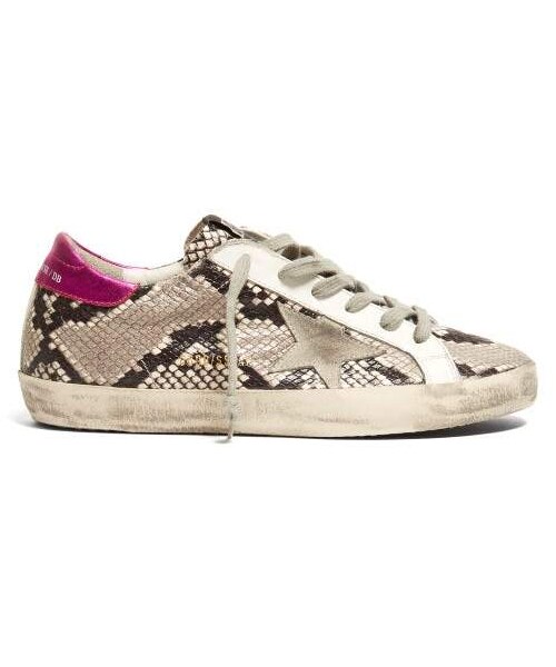 GOLDEN GOOSE（ゴールデングース）の「Golden Goose - Superstar Python Effect Leather ...