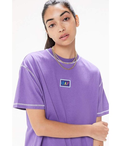 LAZY OAF（レイジーオーフ）の「Lazy Oaf Contrast Stitch Logo Tee（Tシャツ/カットソー）」 - WEAR