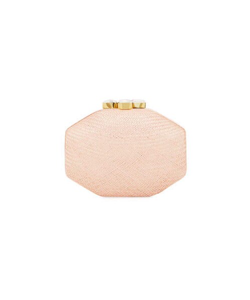 Rafe（レイフ）の「Rafe Sofia Straw Clutch Polygon Bag, Pink（クラッチバッグ）」 - WEAR
